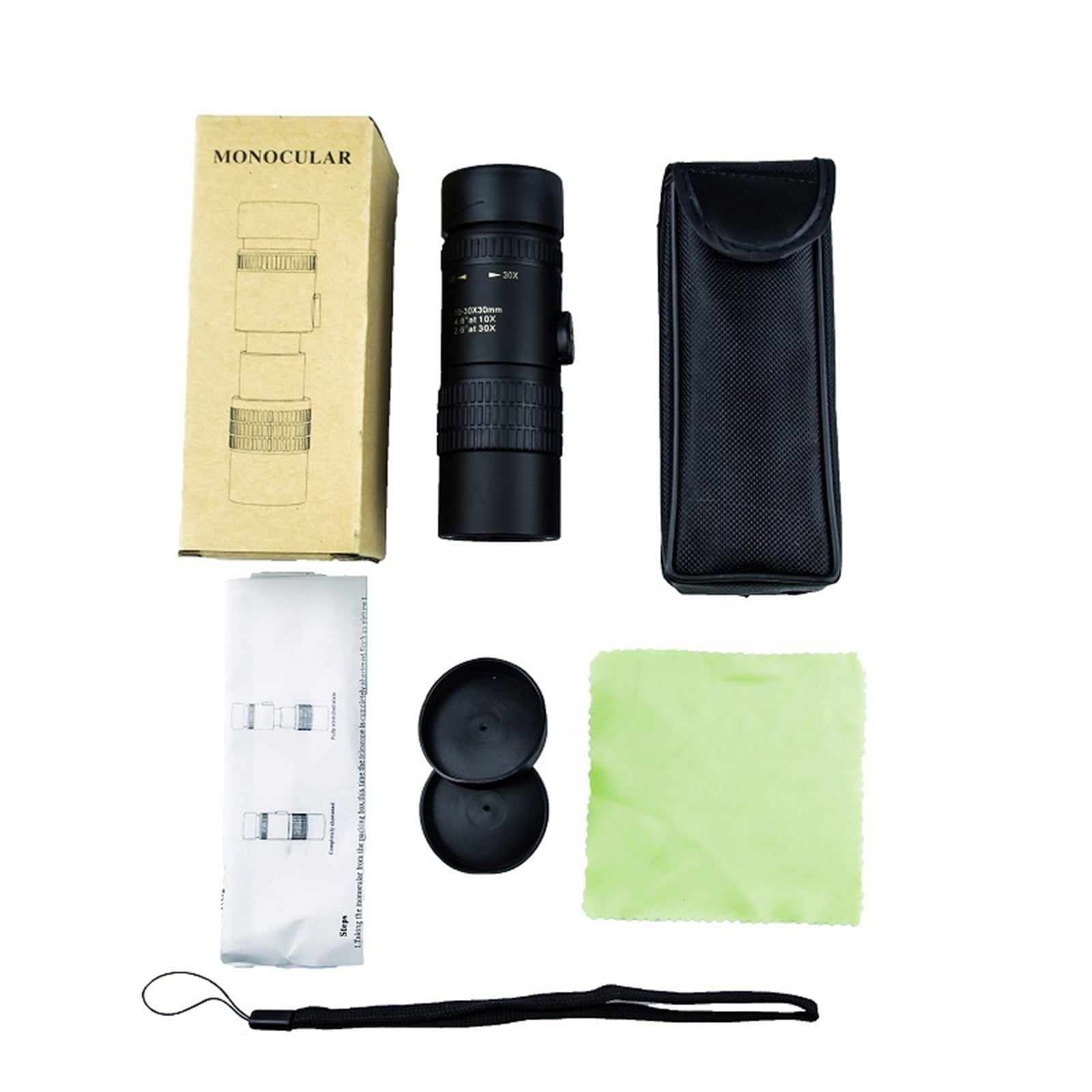 10-300 × 40 Zoom Monocular - High Power Dual Focus Prism Compact ...