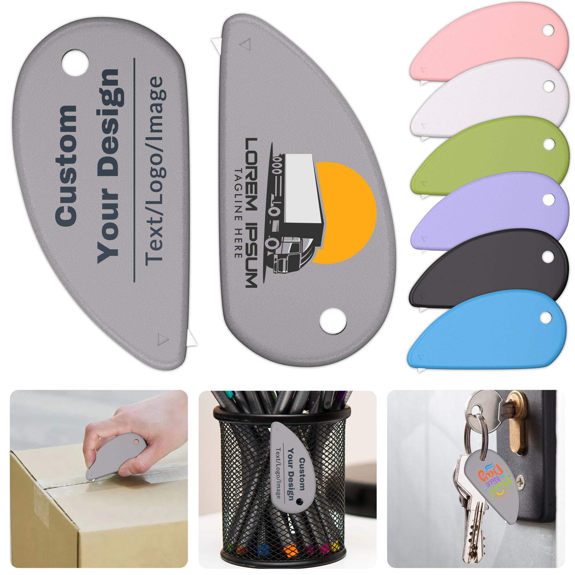 10–300 Pcs Custom Ceramic Box Cutter, Mini Safety Box Opener with Logo ...