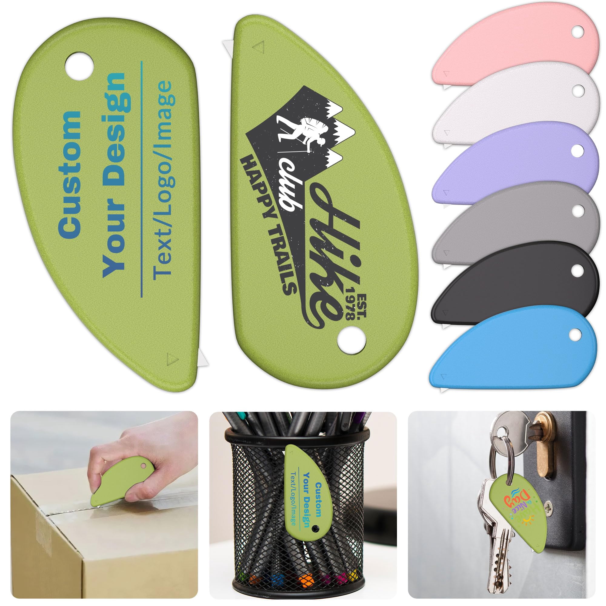 10–300 Pcs Custom Ceramic Box Cutter, Mini Safety Box Opener with Logo ...