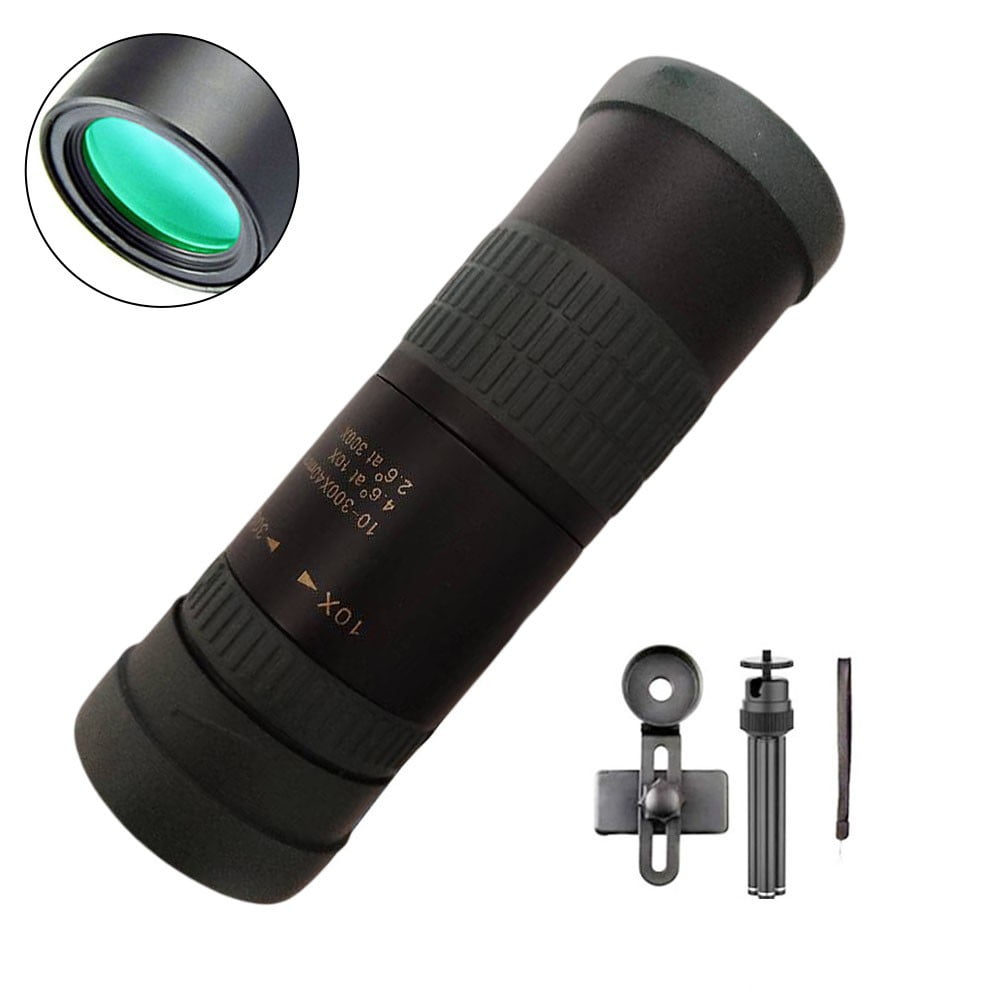 10-300X Zoom Powerful Handheld Outdoors Retractable Monoculars HD for ...