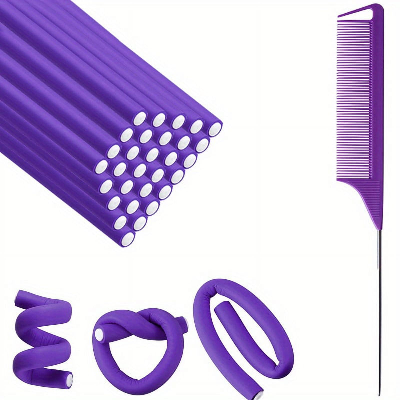 10 30pcs Flexible Curling Rods Hair Twist Flexi Rods Hair Curlers Set