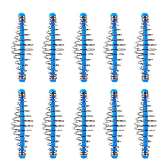 10/30Pcs Fishing Spring Feeder Cage Metal Baits Thrower Feeder Spring ...