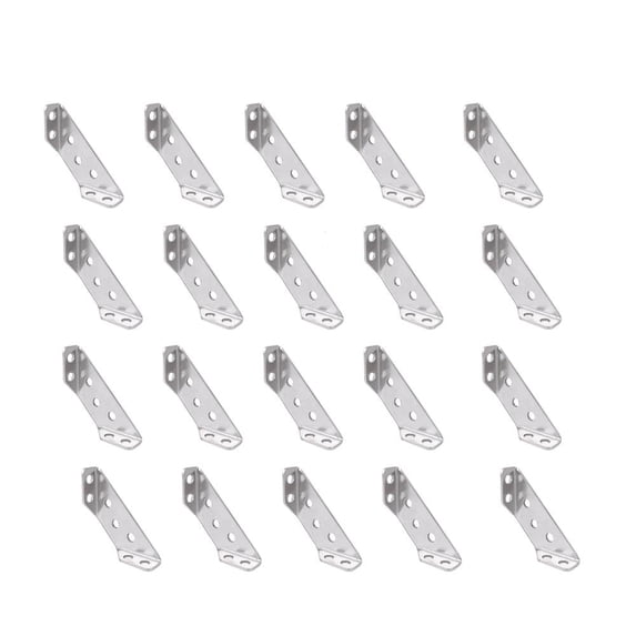 10-30X Angle Fasten Connector Furniture Triangle Stainless Corner ...
