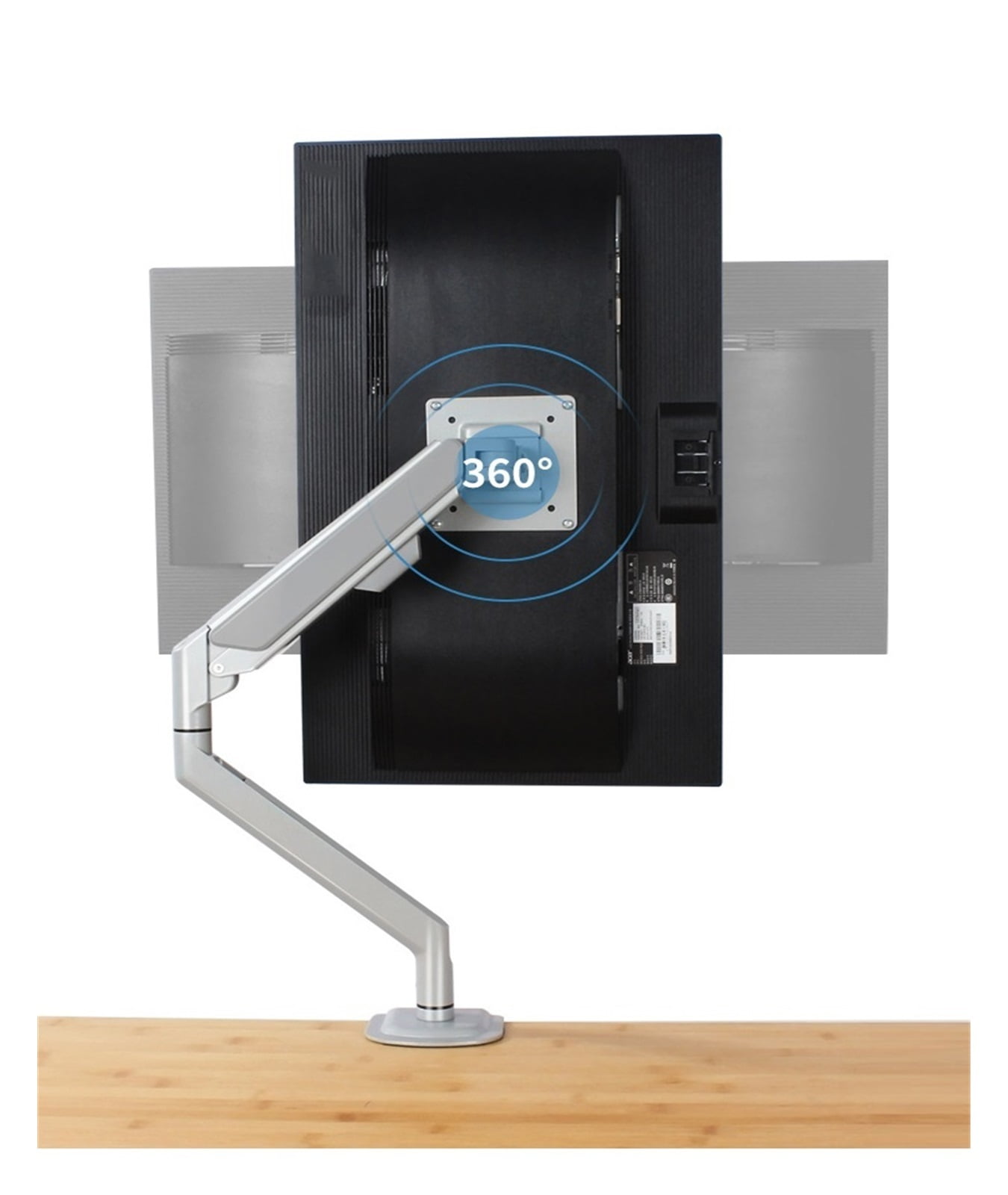 10-32" Gas Spring Monitor Arm 360 Rotate Tilt Swivel Desktop Screen ...