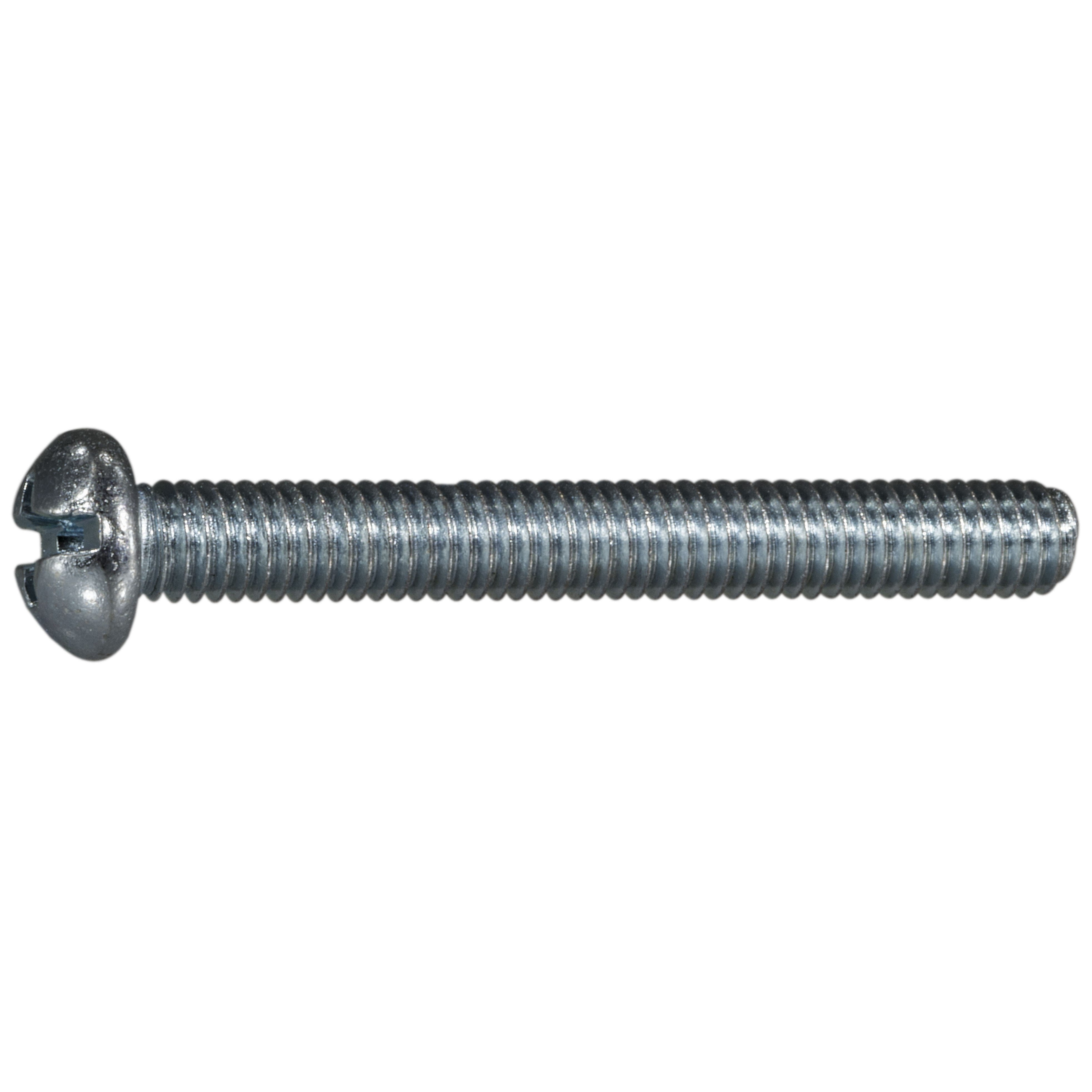 #10-32 x 1-1/2" Zinc Plated Steel Fine Thread Combo Round Head Machine ...