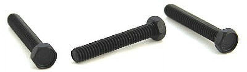 10-32 x 3/4" Machine Screws / Unslotted / Hex Head / Steel / Black ...