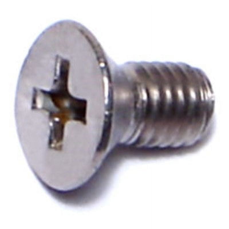 #10-32 x 3/8" 18-8 Stainless Steel Fine Thread Phillips Flat Head ...