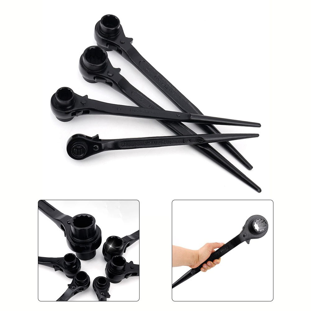 10-32mm Ratchet Wrench Socket 12 Plum Blossom Socket Wrench Adjustable ...