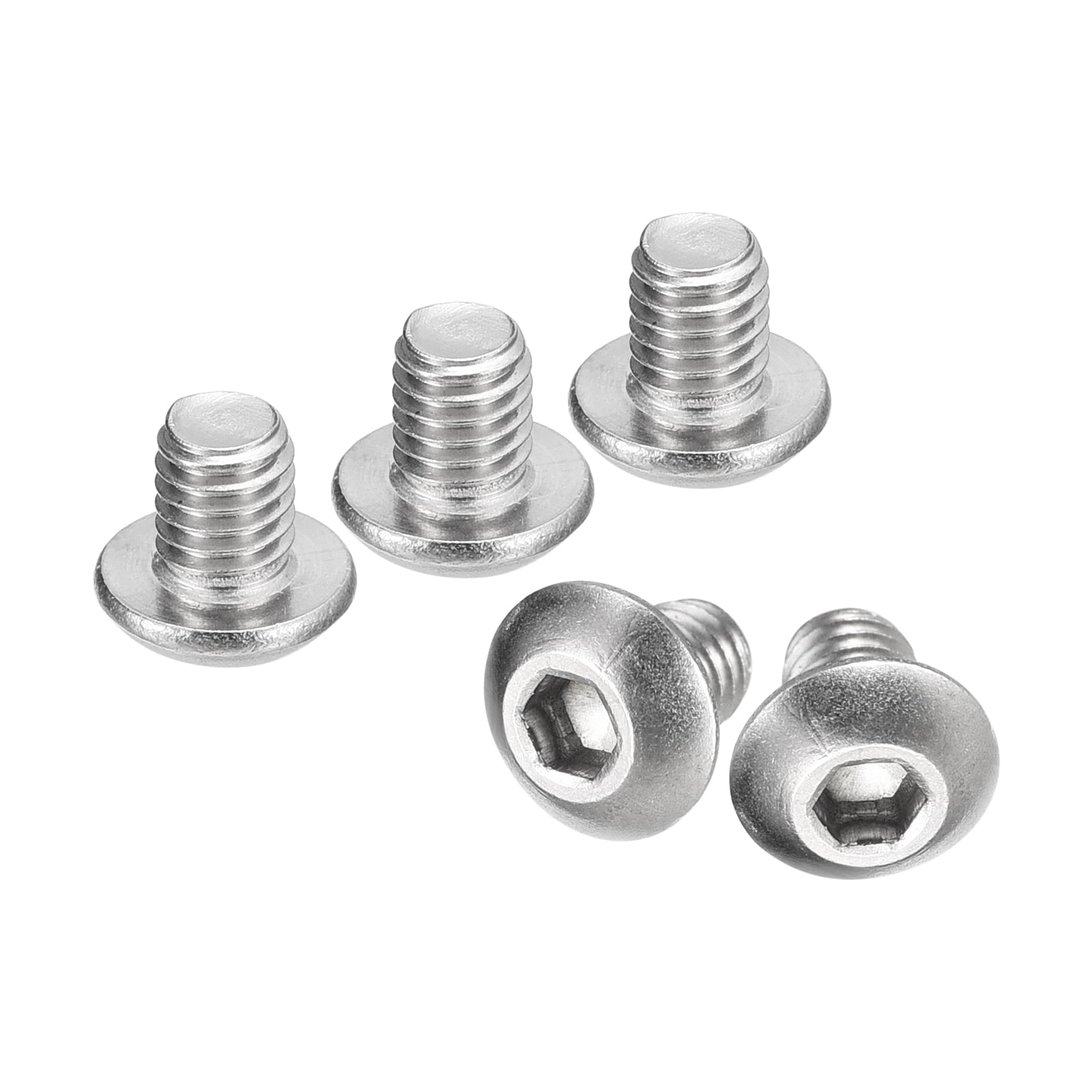 #10-32x1/4" Button Head Socket Cap Screws, 10 Pack 304 Stainless Steel ...
