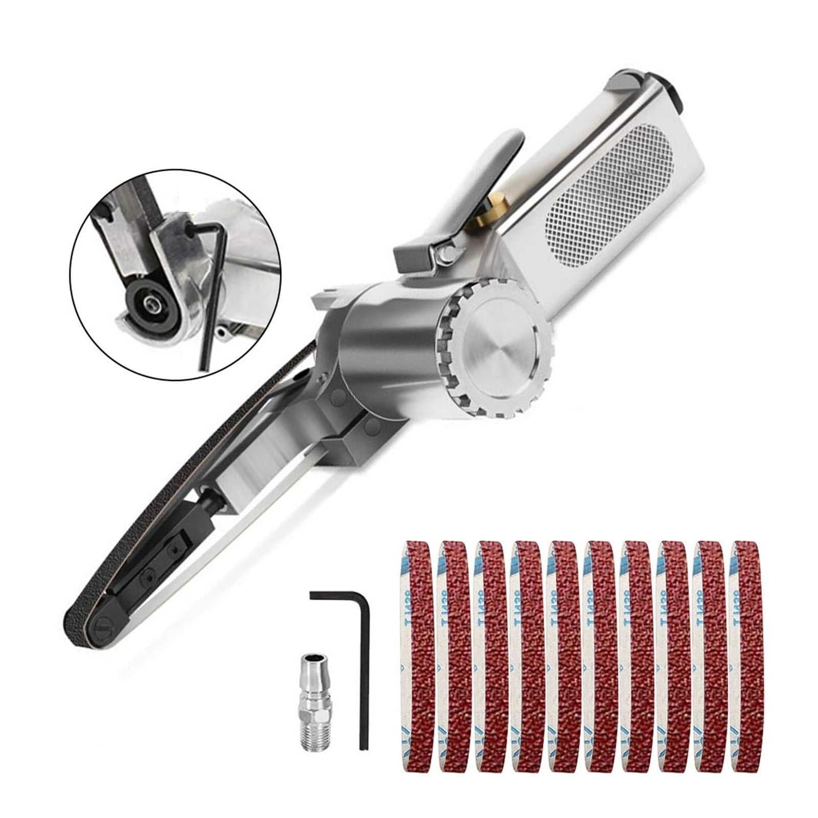 10*330mm Air Belt Sander Sanding Machine Grinding Machine Belt Grinder ...