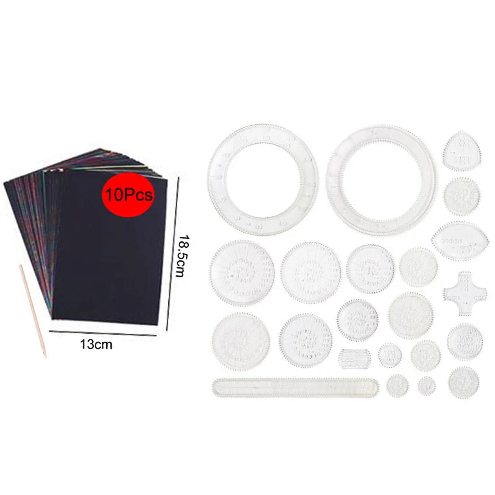 10-33pcs Spirograph Design Arts Craft Kit Classic Amazing Rainbow Magic ...