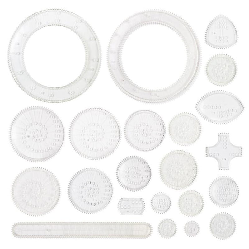 10-33pcs Spirograph Design Arts Craft Kit Classic Amazing Rainbow Magic ...