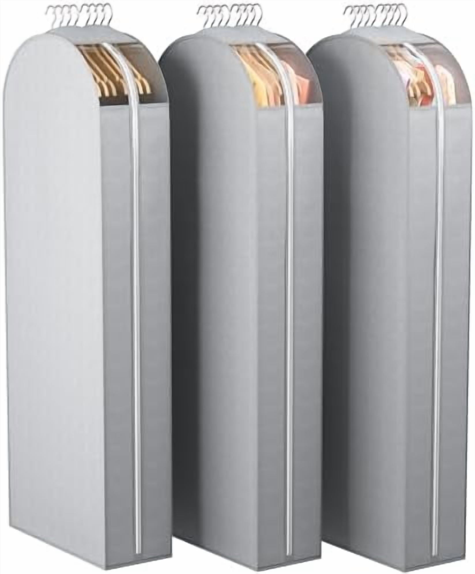 10" Gusseted Garment Bags for Hanging Clothes with clear window, 60 ...