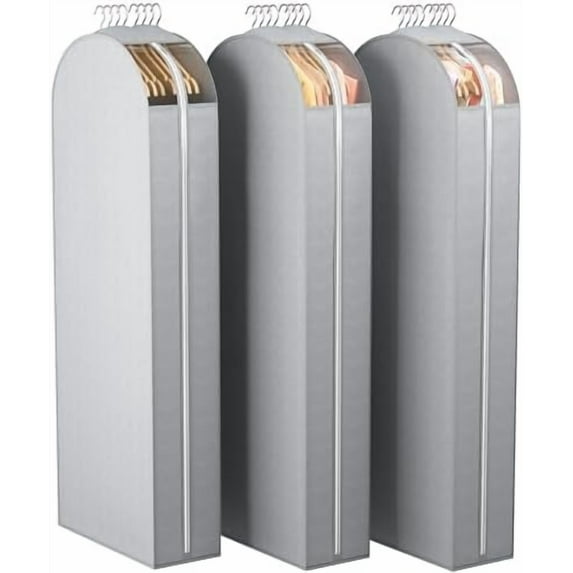 10" Gusseted Garment Bags for Hanging Clothes with clear window, 60 ...