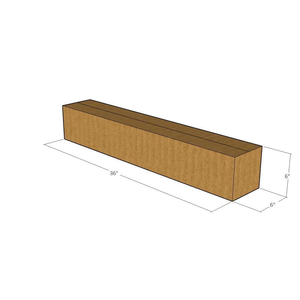 36x6x6 Kraft Brown Corrugated Shipping Boxes, 32 ECT Single-Wall, Qty ...