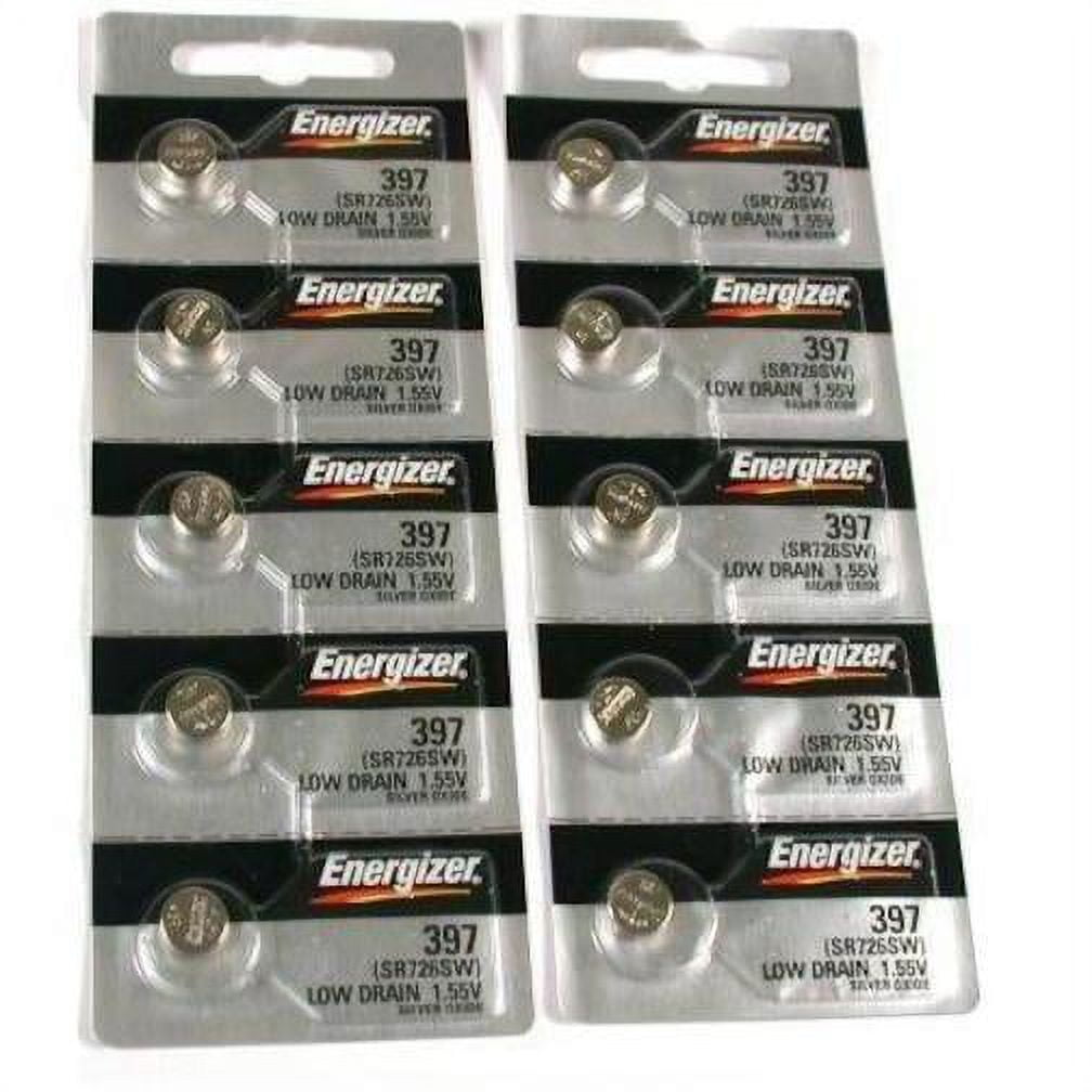 10 396 / 397 Energizer Watch Batteries SR726SW SR726W - Walmart.com