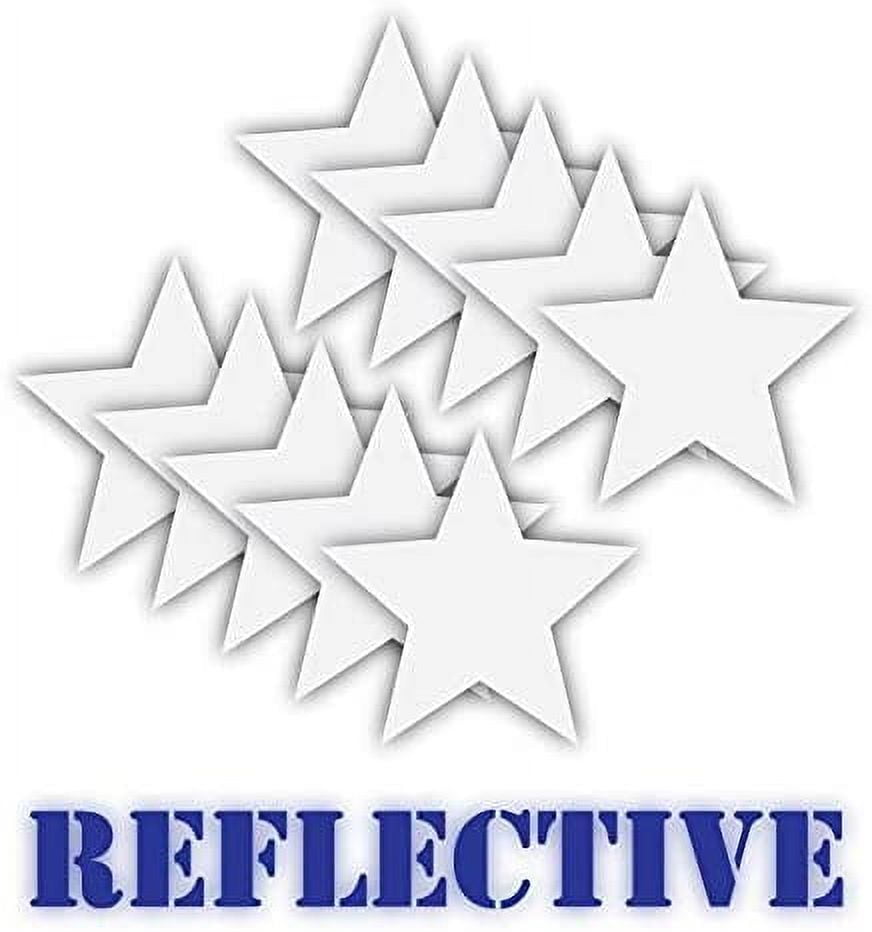 10 3M Reflective Stars | Bike, Helmet, Lunch Box, Tool Box Decal ...