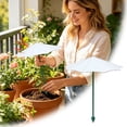 10.4×13.4in ABS Mini Plant Umbrella, Durable Garden Parasol for Potted ...
