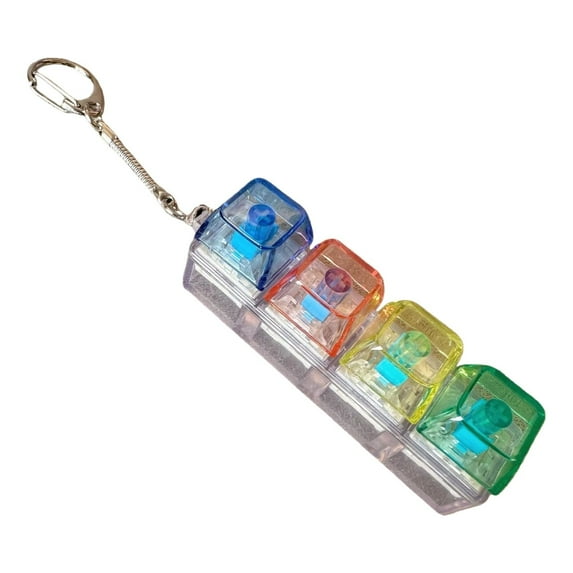 Under $10 4 Key Stress Keyboard, C Green Clicker Toy, Keyboard Toy with ...