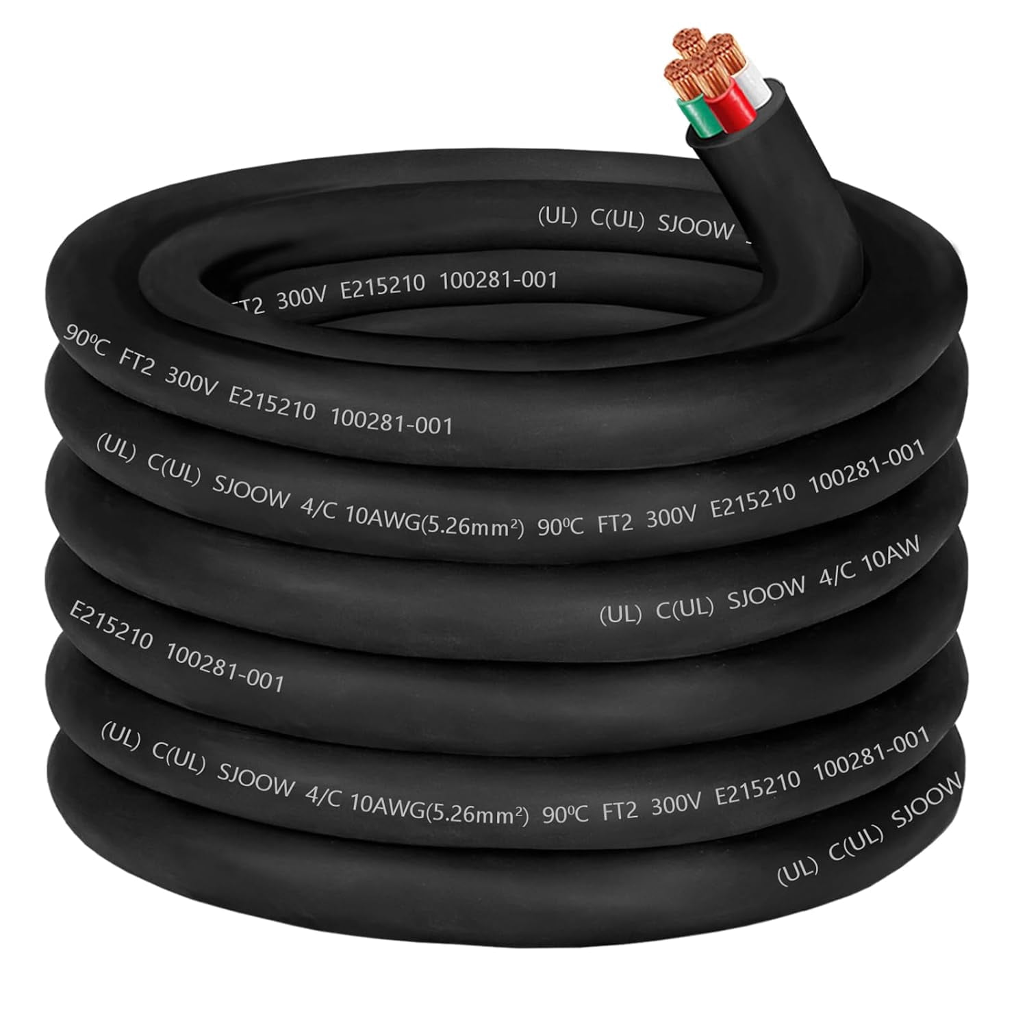 10/4 Wire 10AWG SJOOW Wire 10 Gauge,10/4 Portable Power Cable 10 Gauge ...