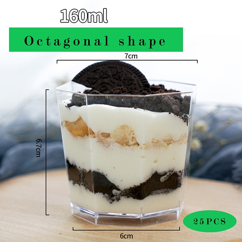10-40x Mousse Cup Pudding Cups For Dessert Ice-Cream Jelly Yogurt Parfait Appetizer Bowls Baking ...