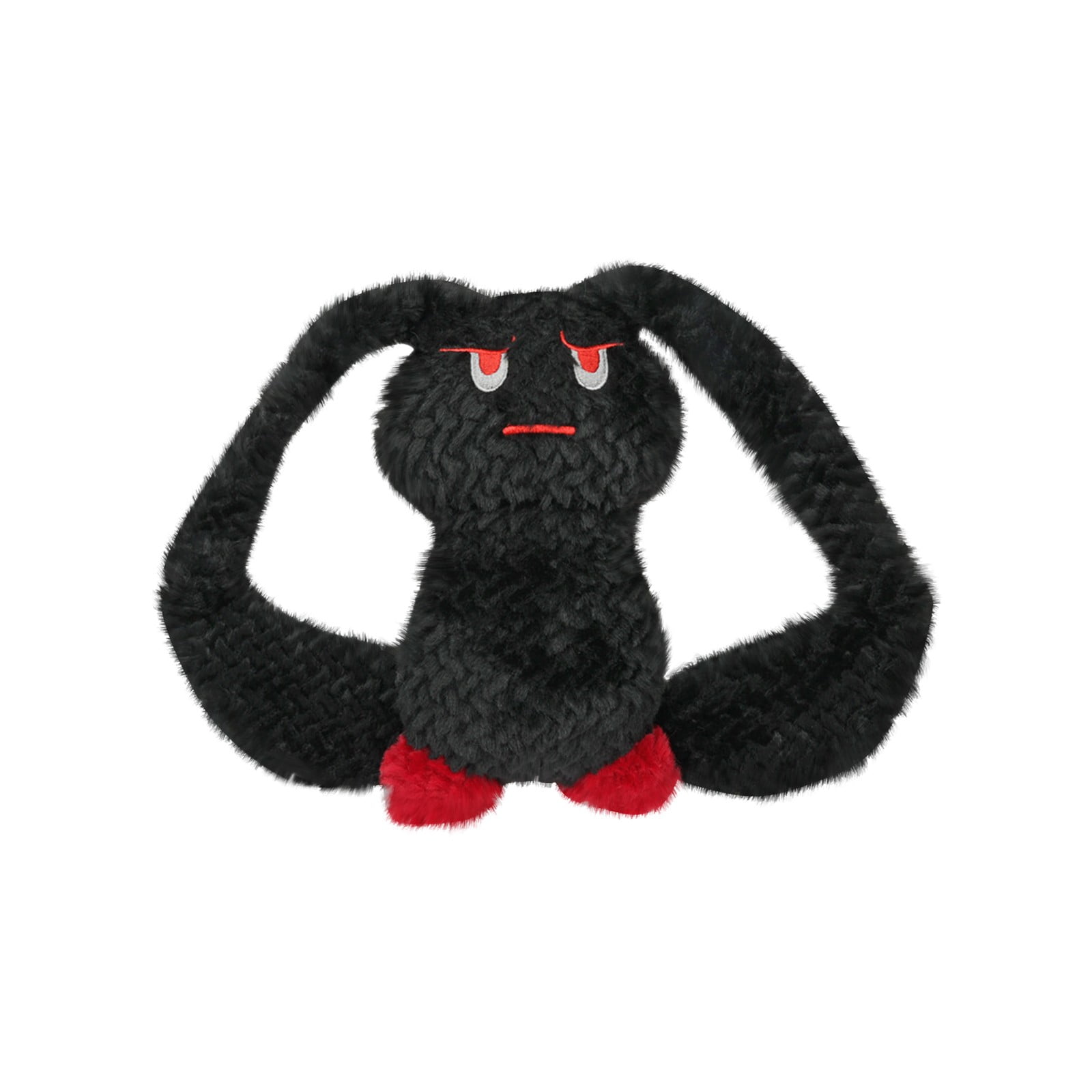 10.43'' Plush Bunny Pet Toy Soft Black Long-Eared Dog Chew Toy ...