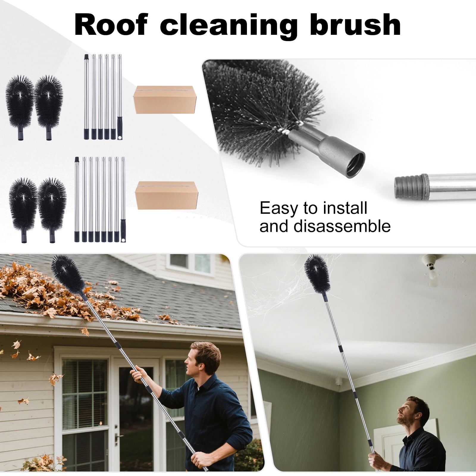 10.5 FT Gutter Cleaning Tools from The Ground Rain Gutter Cleaning ...