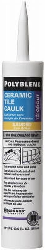 10.5 OZ #9 Natural Gray Polyblend Ceramic Tile Caulk A Siliconized Acr ...