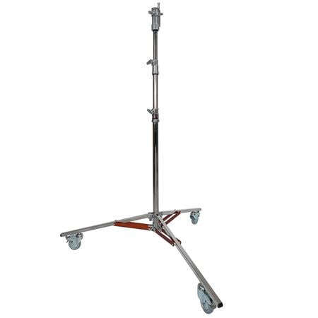 10.5' Senior Double Riser Stand with Wheels, Chrome - Walmart.com