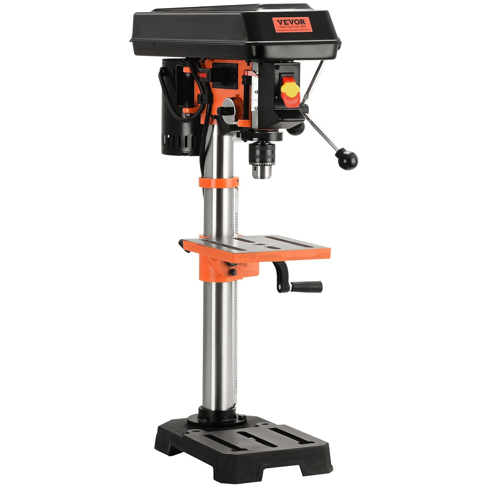 10'' 5-Speed Benchtop Drill Press Cast Iron Drill Press 3.2A 610 ...