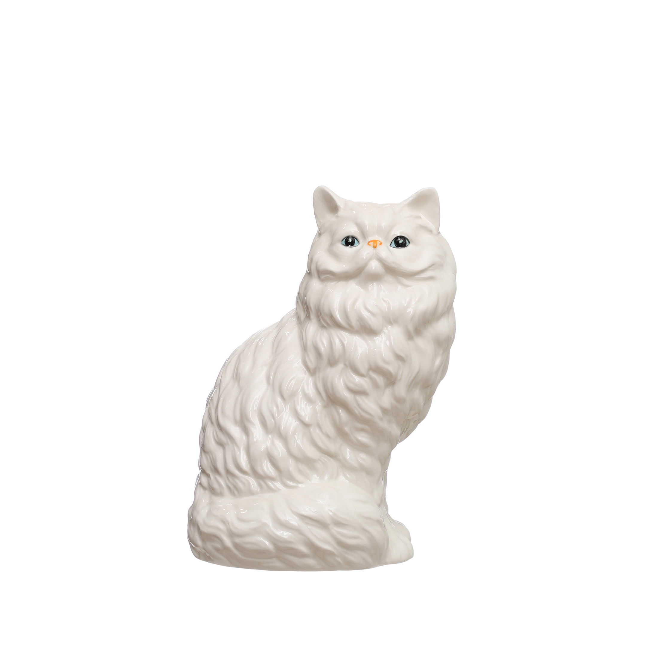 10.5" White Persian Cat Ceramic Tabletop Vase by Ashland® - Spring Home ...