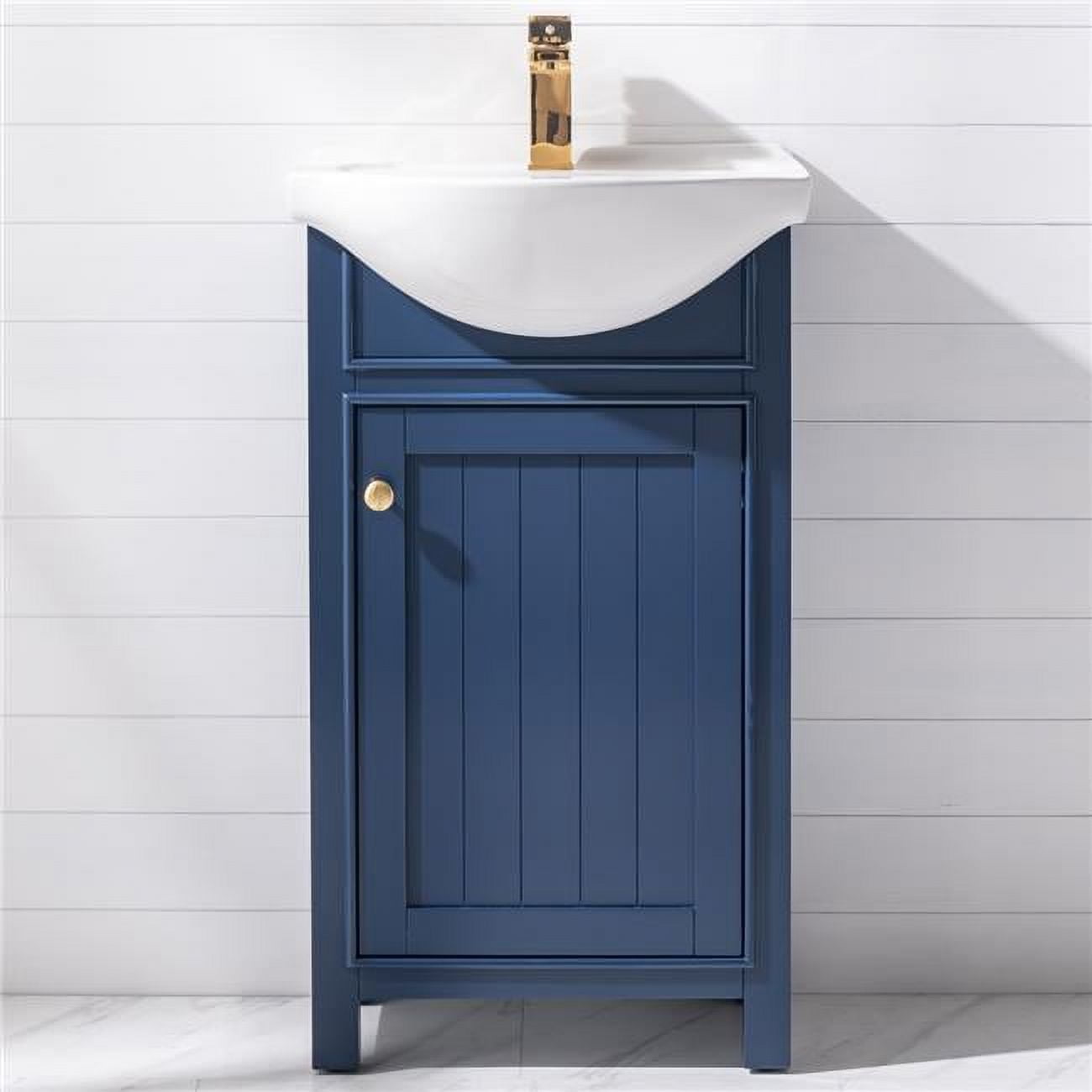 10.5 cu. ft. Marian Bath Vanity with Porcelain Vanity Top & White Basin ...