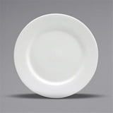 10.5 in. Rolled Edge Porcelain Plate, Cream White - Walmart.com