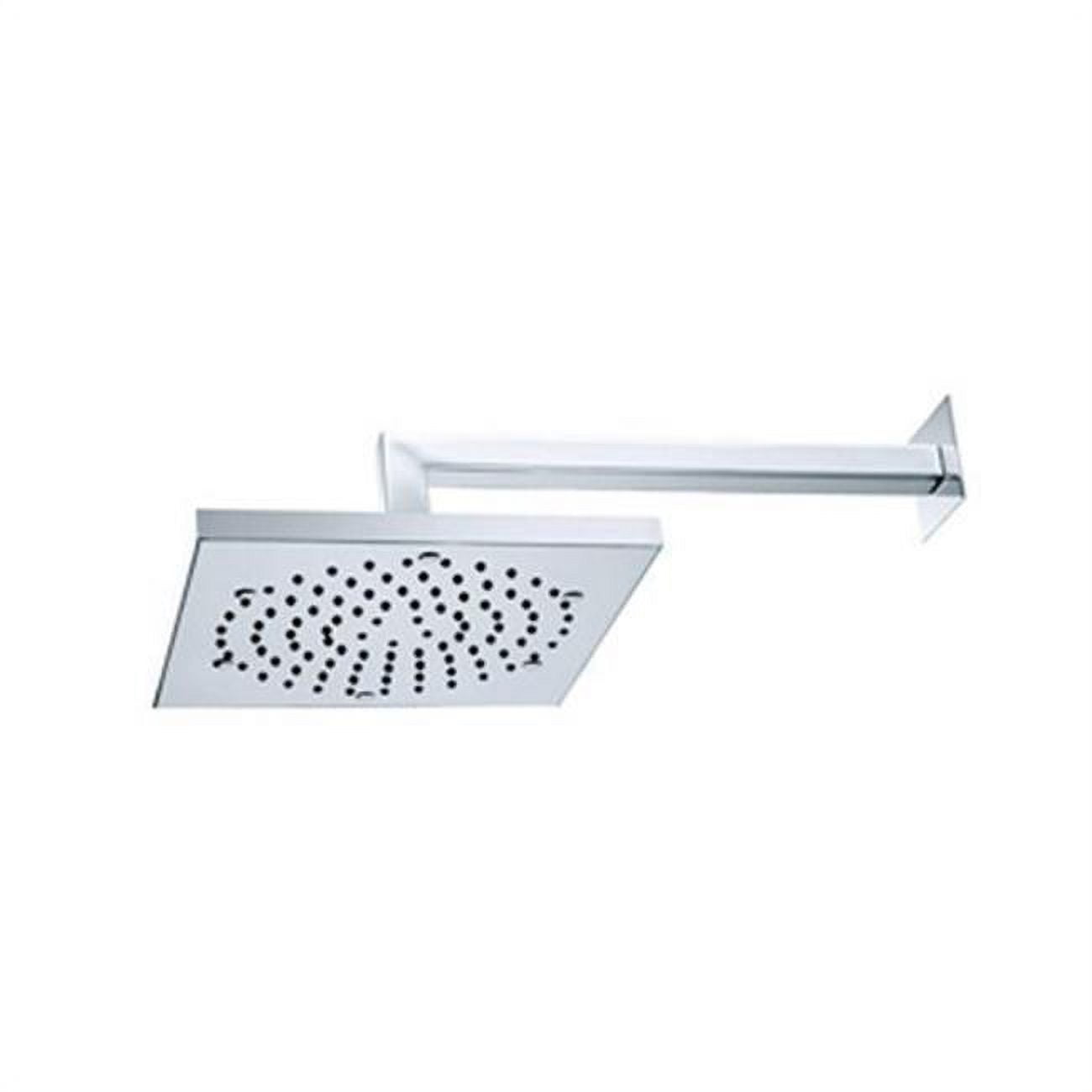 10.5 in. Square Rainshower Anti-Lime Shower Head, Brushed Gold Designer ...