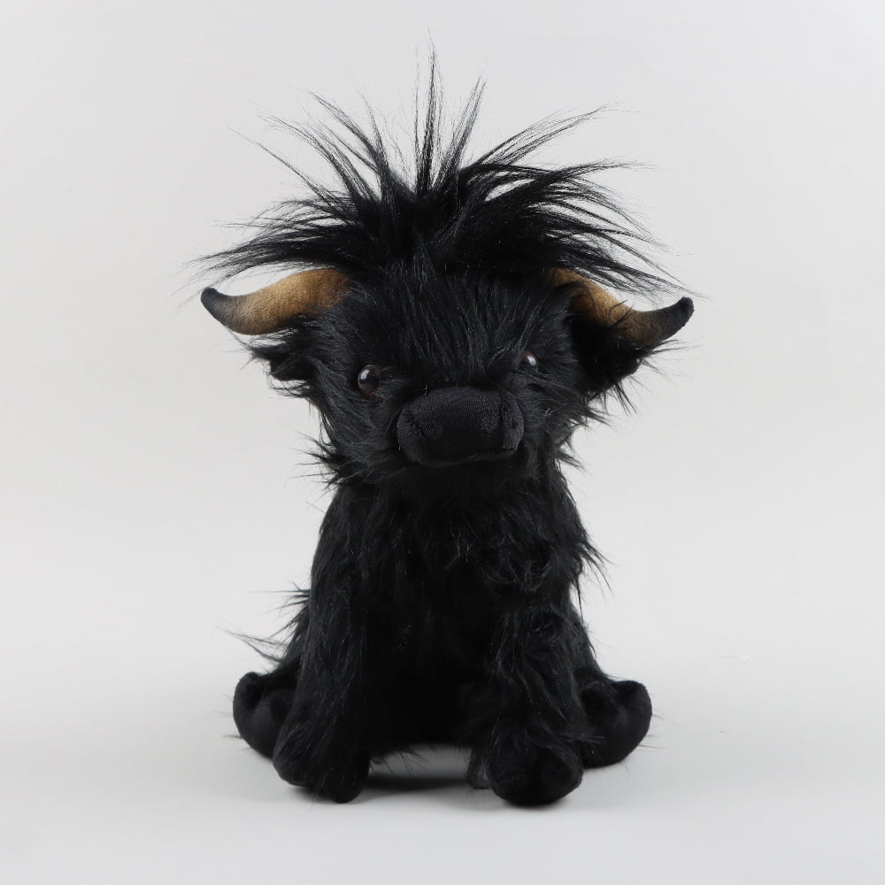 10.5 inches Highland Cows Stuffed Animals, Cute Fluffy Cow Plush Figure ...