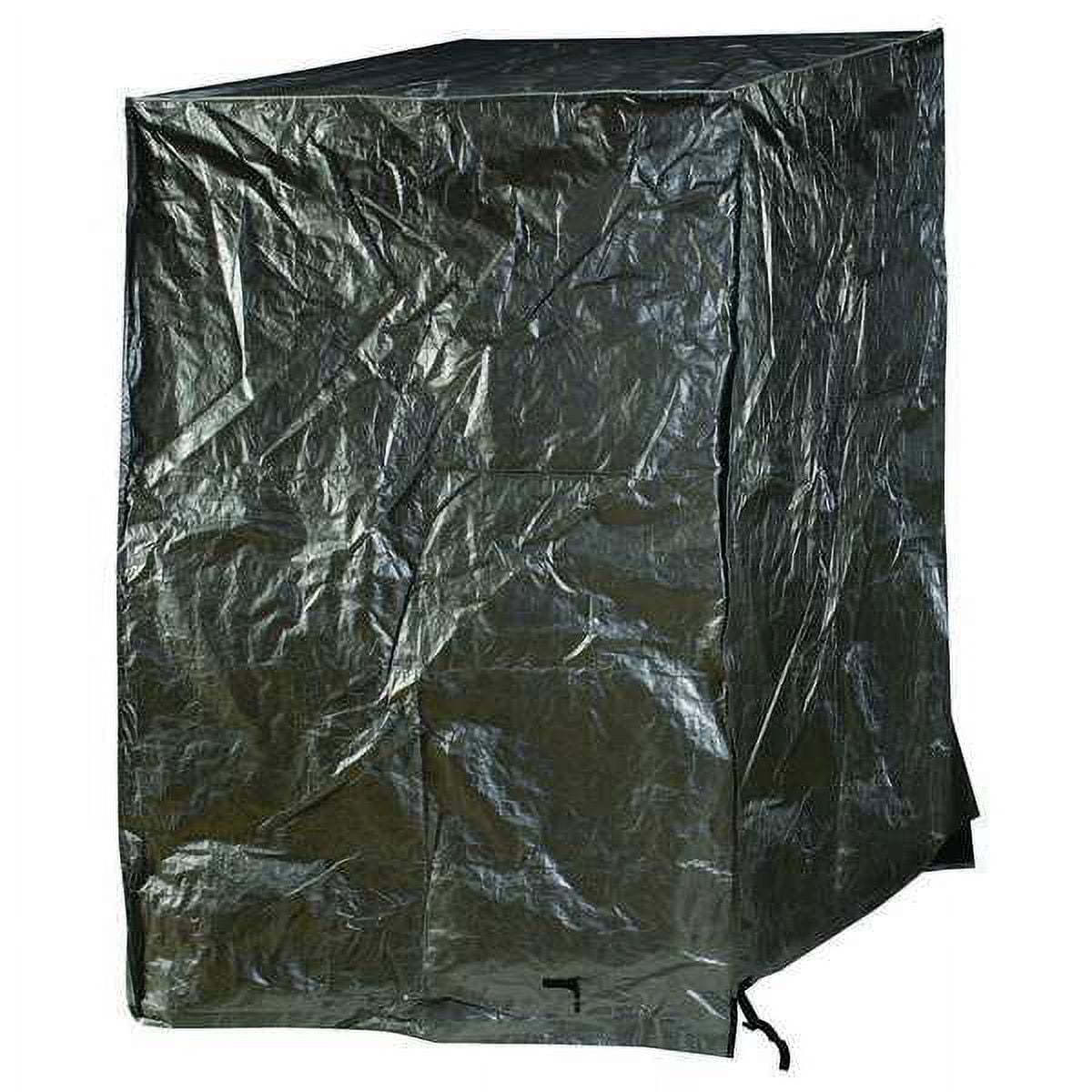 10.5 mil Black, Silver Pallet Cover Tarp, 48 in W, 72 in D, 48 in L ...