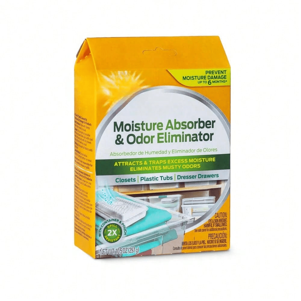 10.5 ounces. Storage of moisture absorbers and odor eliminators ...