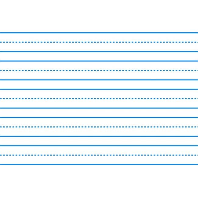 10.5 x 8 In. Sulphite Long Way Skip-A-Line Writing Paper, White, Pack ...