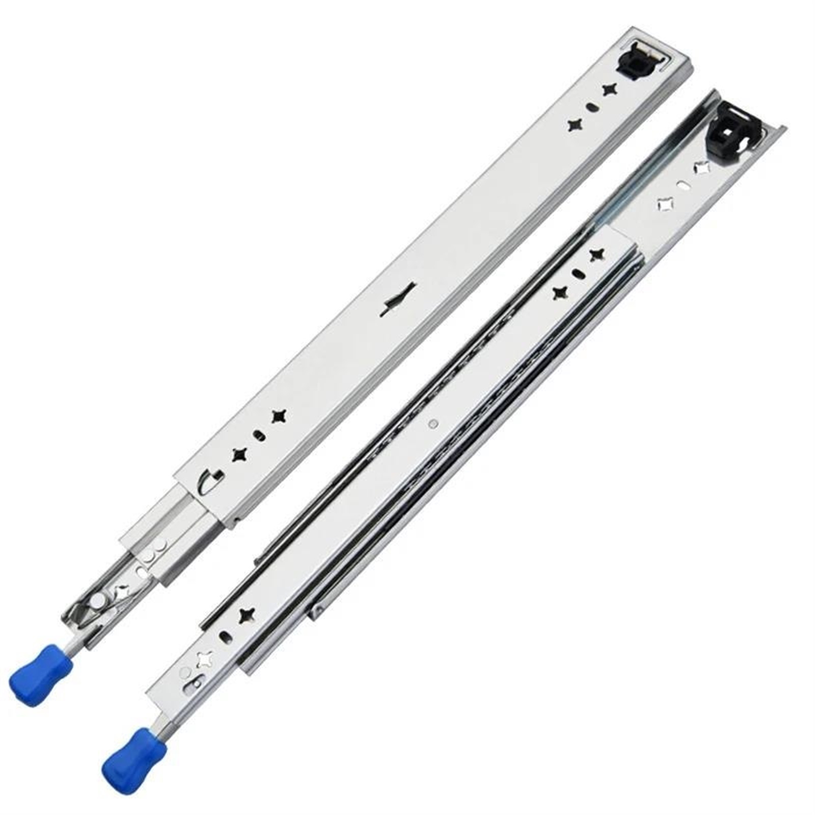 10" - 50" Drawer Runners With Lock Ball Bearing Three Fold Full ...