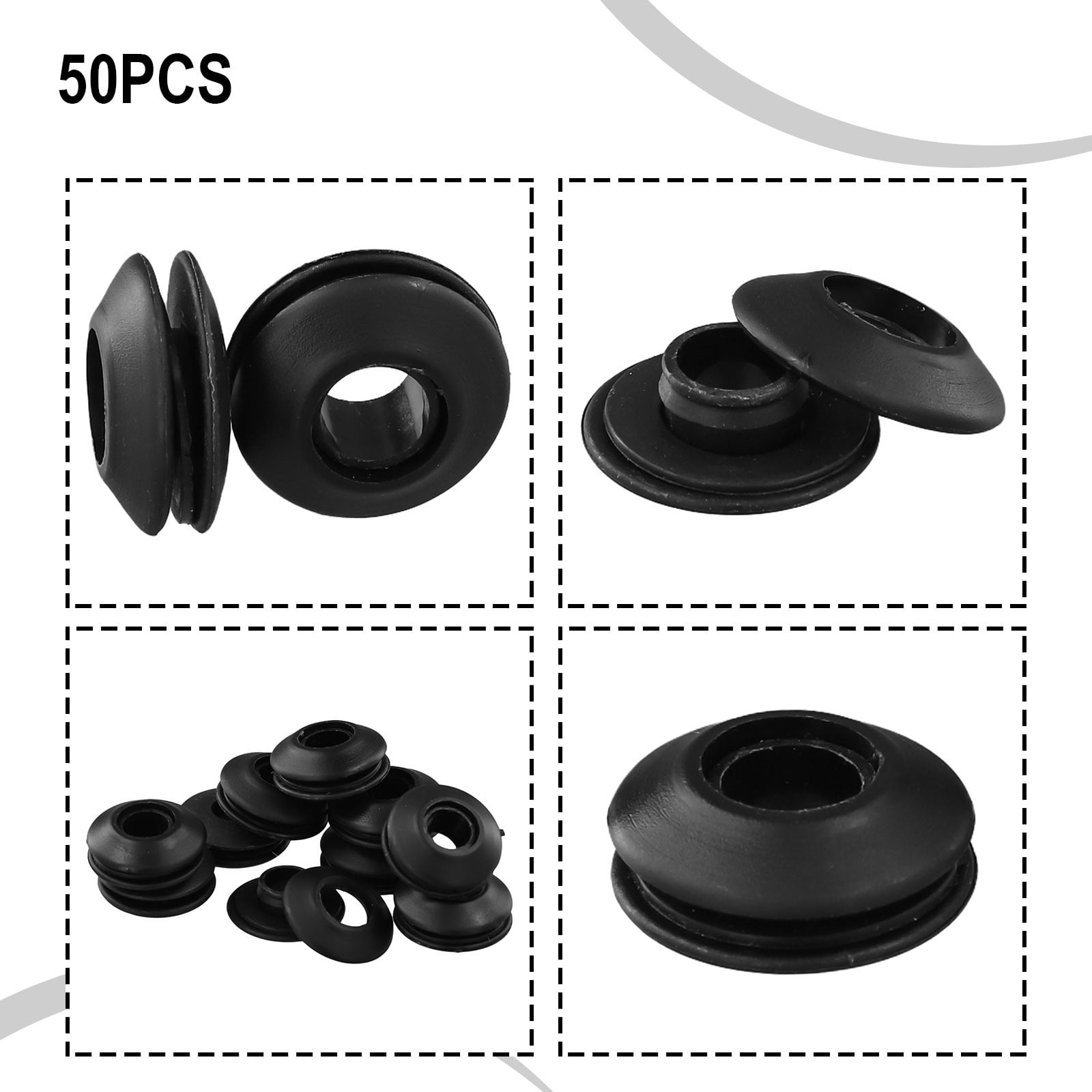 10/50 PCS plastic eyelets set round eyelets tarpaulin eyelets solar ...