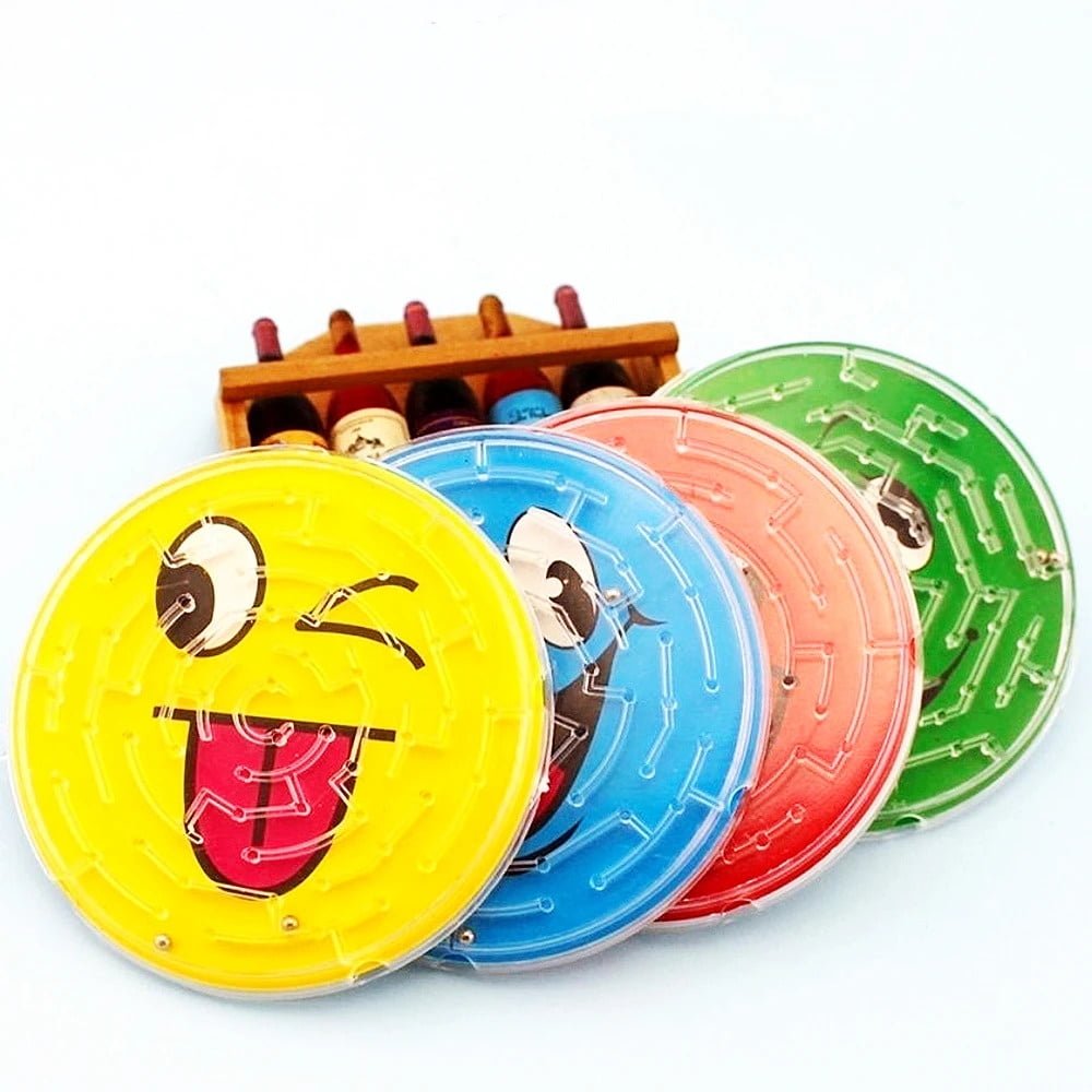 10-50 Pcs 7cm Cute Round Track Bead Maze Toy Kids Birthday Party Favors ...