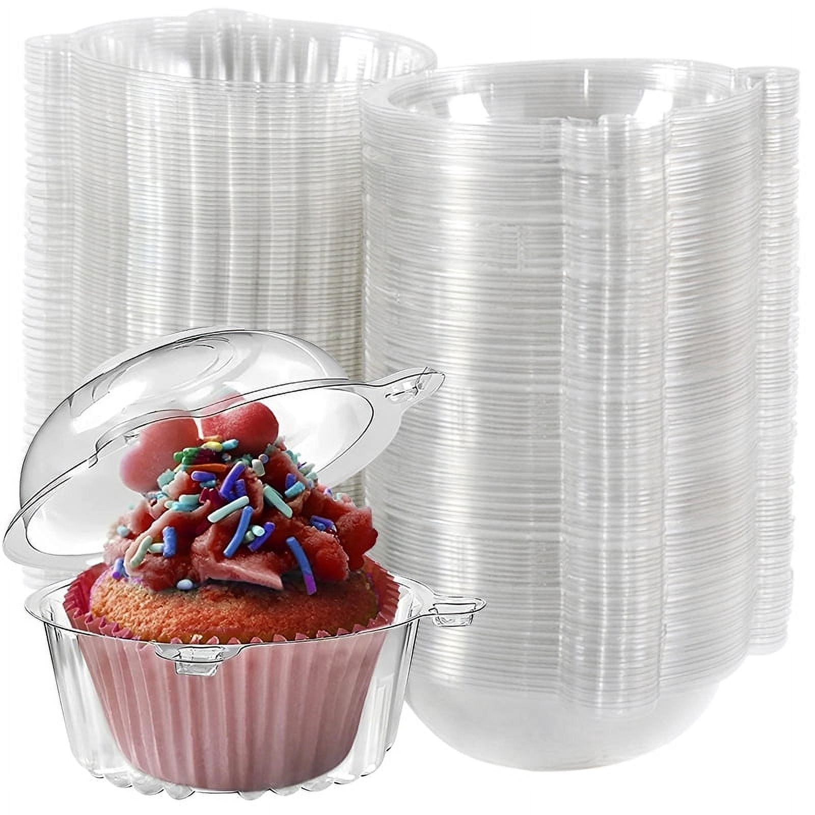 10/50Pcs Cupcake Packaging Box Clear Dessert Donut Muffin Cake ...