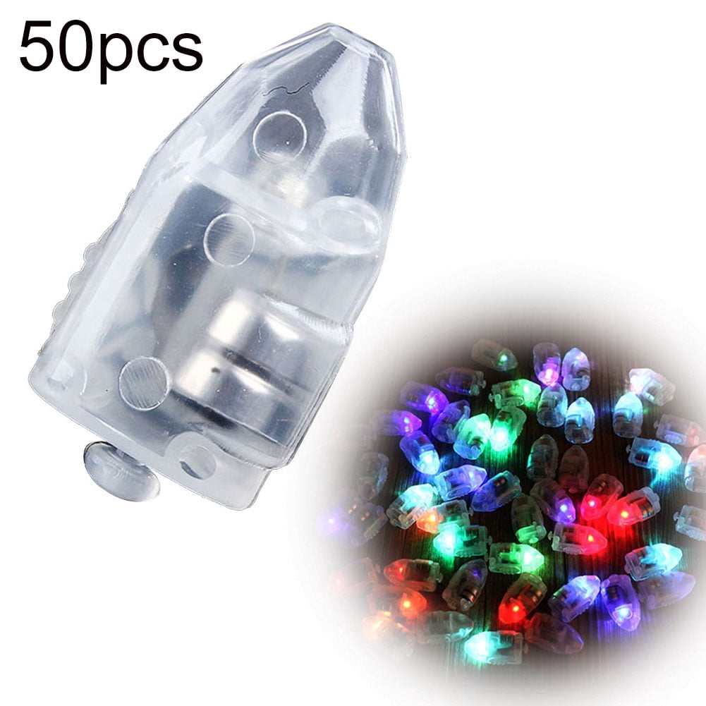 10/50Pcs High Brightness Balloon LED Light Flash Lamps Birthday Party ...