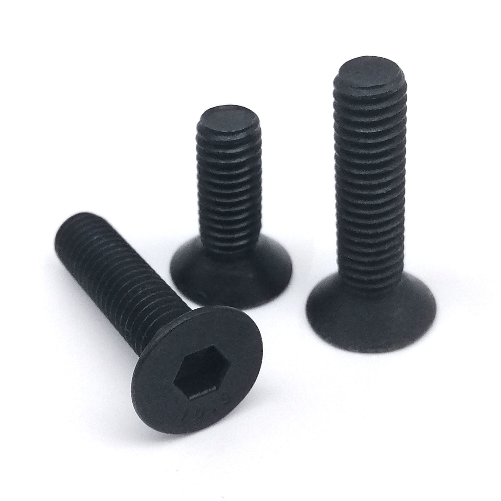 10/50X M1.6 M2 M2.5 M3 M4 M5 M6 DIN7991 Black Grade 10.9 304 Stainless Steel Hexagon Hex Socket ...
