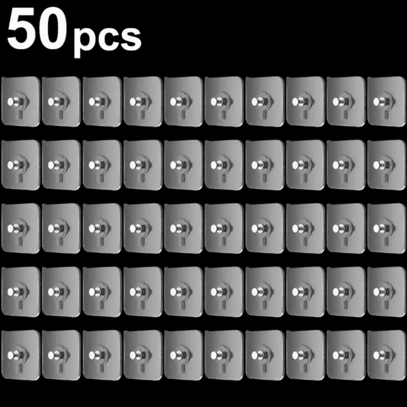 10/50pcs Self-Adhesive Hook Strong Adhesive Picture Frame Nails Hooks ...