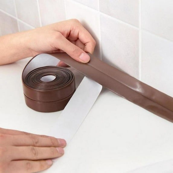 10.5FT Clear Caulk Tape Self Adhesive Waterproof, Transparent Kitchen ...