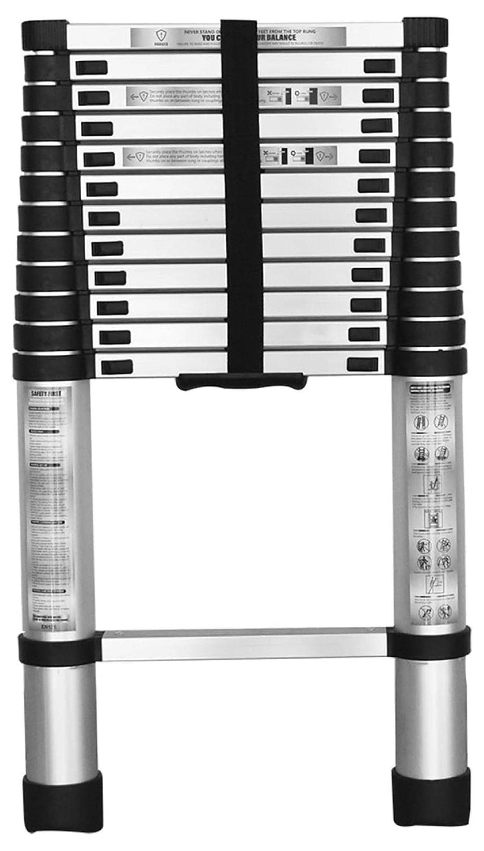 10.5FT Telescoping Ladder, Lightweight Collapsible Ladders, Aluminum ...