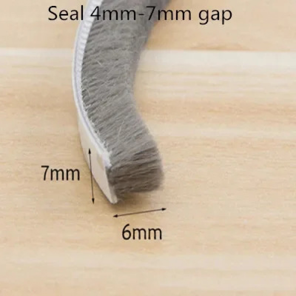 10/5Meters Brush Strip Self Adhesive Door Window Sealing Strip Home ...
