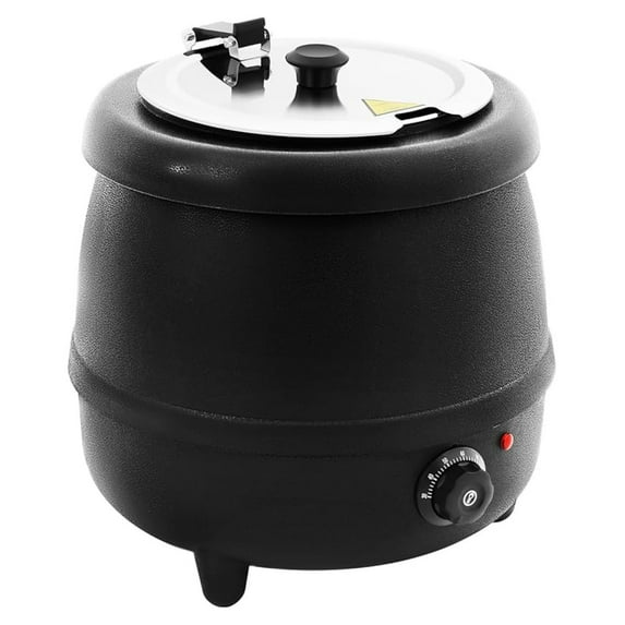 10.5QT Soup Insulation Pot, Steel Soup Kettle with Overheat Protection ...
