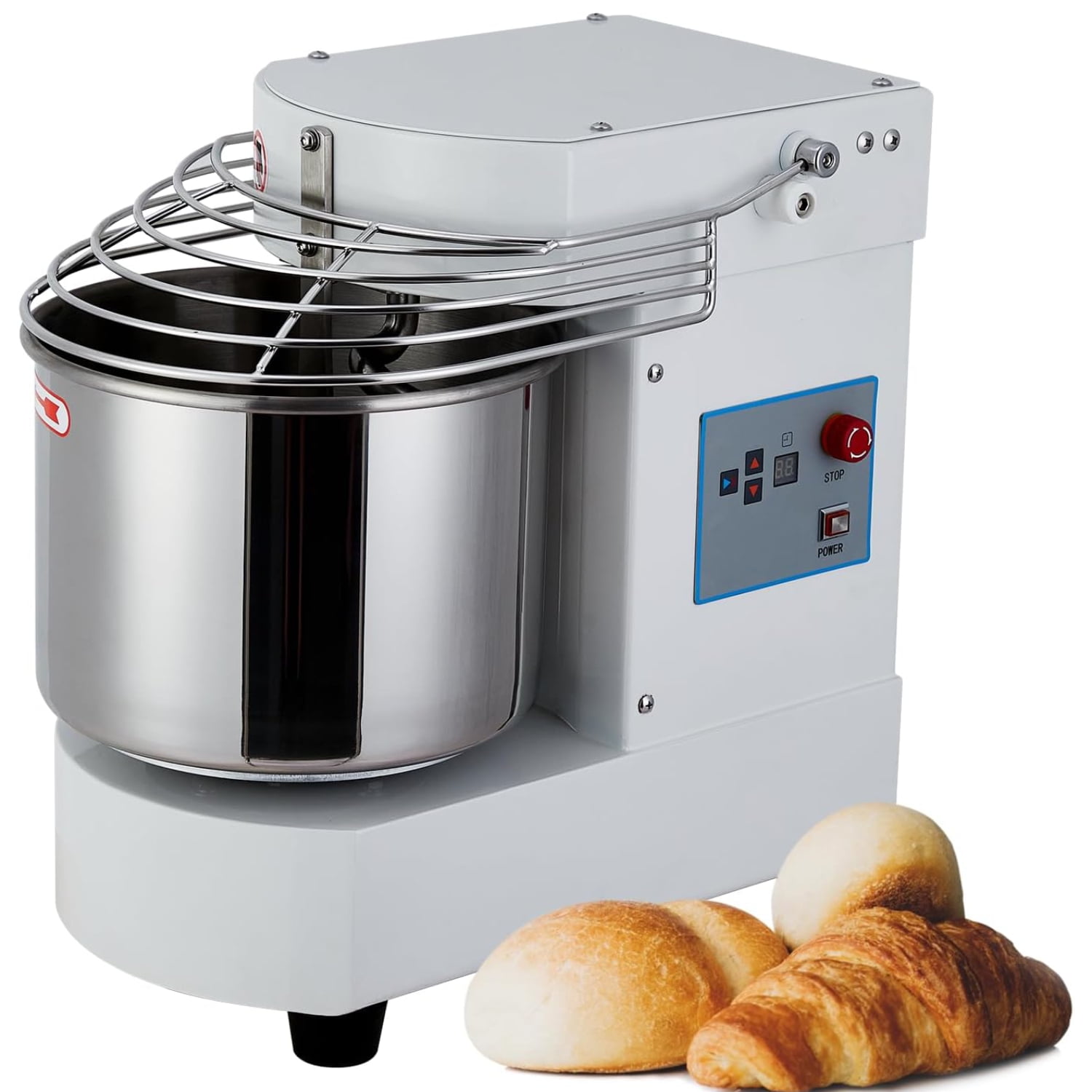 10.5Qt Commercial Food Mixer,650W Touch Screen Dough Mixer Machine with ...